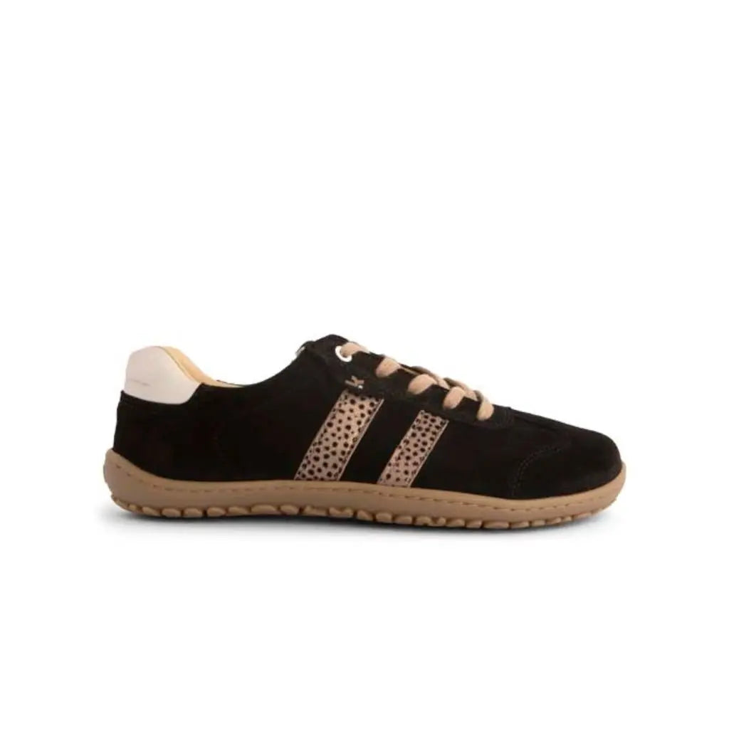 Koel - ILA Suede Black Leopardo - Sneakers Barefoot – Cacles Barefoot